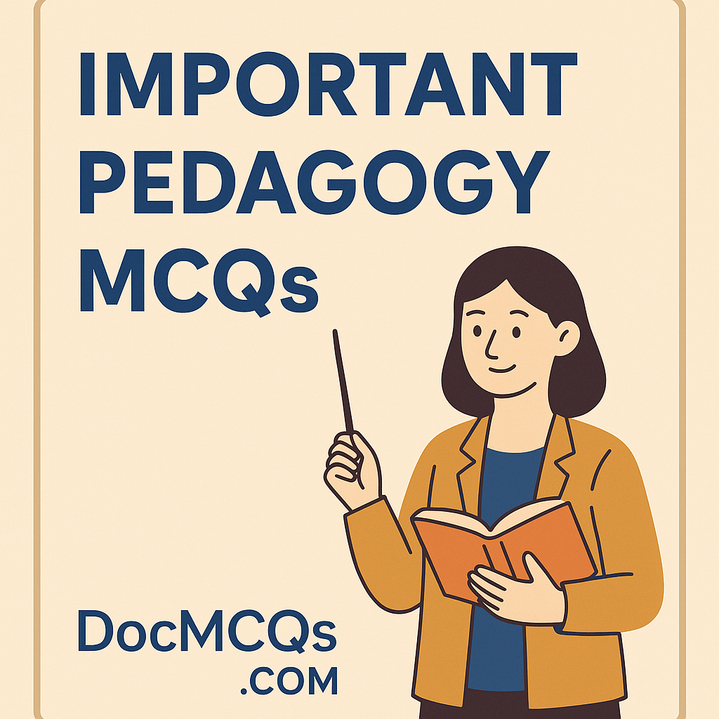 Pedagogy MCQs for SST TGT FGEI (Free PDF)