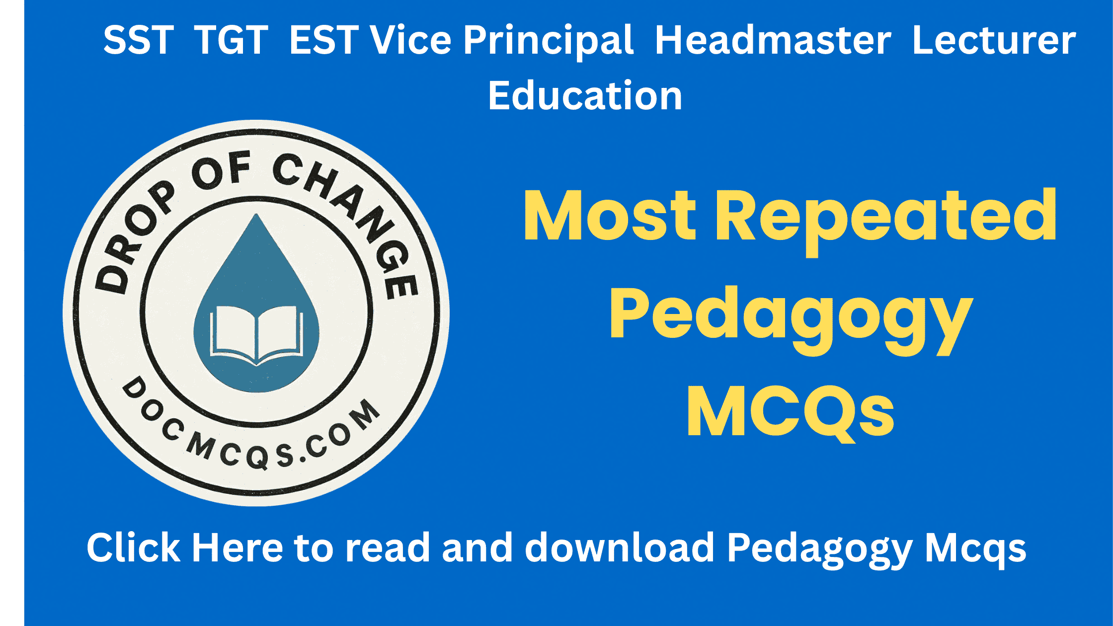 1000 Pedagogy MCQs FPSC PPSC PDF DocMCQs